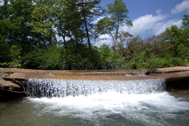 Low Water Bridge stock photo. Image of trees, clouds - 48613056