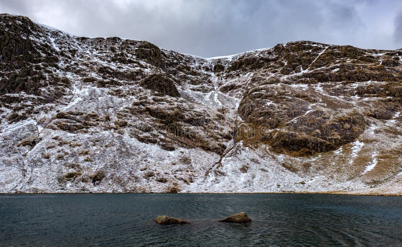Low Water on Coniston Old Man, English Lake District Stock Photo ...