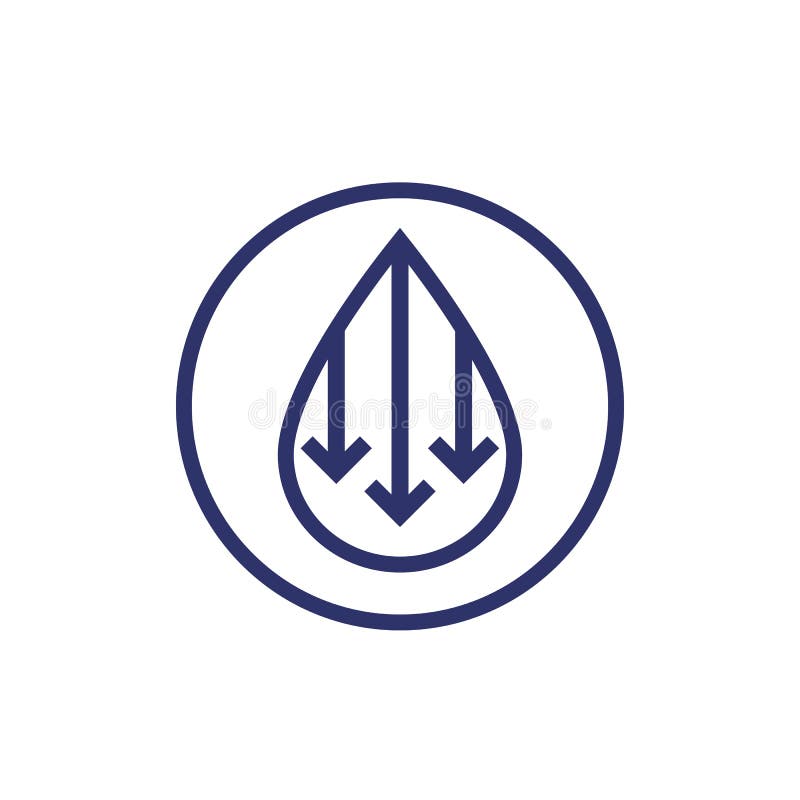 Low Water Level Icon, Vector Sign Stock Vector - Illustration of ...