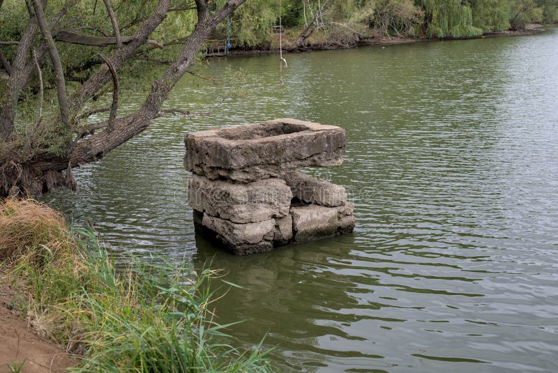 Low Water Level in the Pond Stock Image - Image of weather, outdoor ...