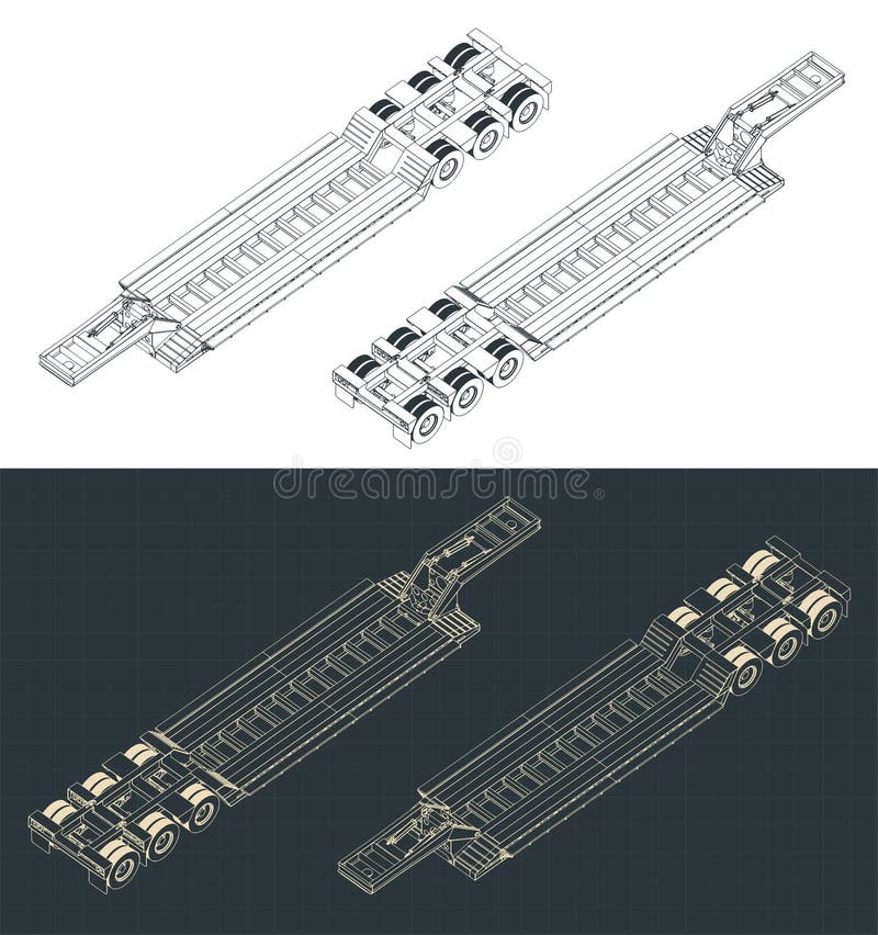 Lowboy Semi Stock Illustrations – 120 Lowboy Semi Stock Illustrations ...