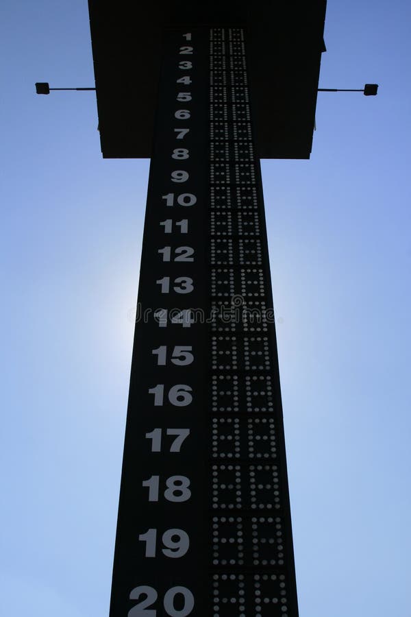 Lowe Scoring Tower stock image. Image of information, international ...