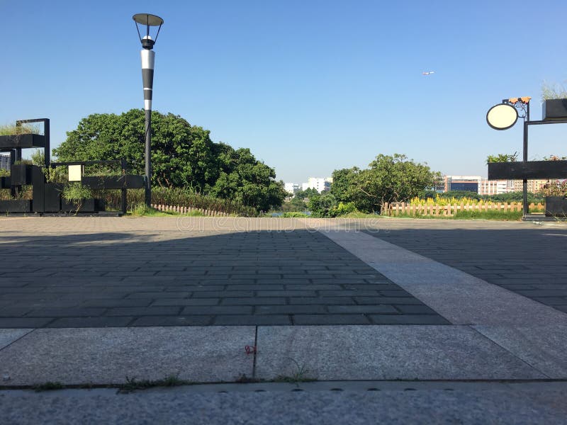 Landscape from the Perspective of the Ground Stock Photo - Image of ...