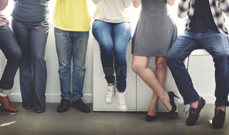Lower Body People Team Together Concept Stock Image - Image of break ...