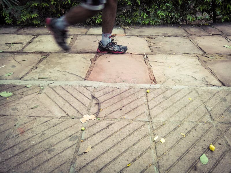 Running stock image. Image of running, shoes, footpath - 100343347