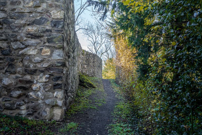 Lower Castle Ruins Untere Burg - Schellenberg, Liechtenstein Stock ...