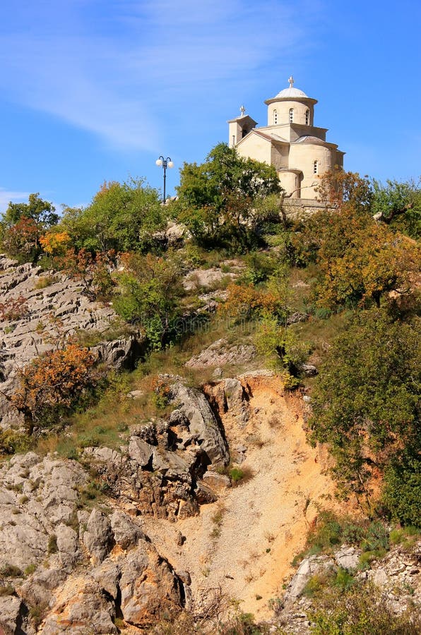 Lower Church of Ostrog Monastery, Montenegro Stock Image - Image of ...