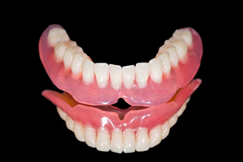 Lower denture teeth stock photo. Image of teeth, white - 7559840