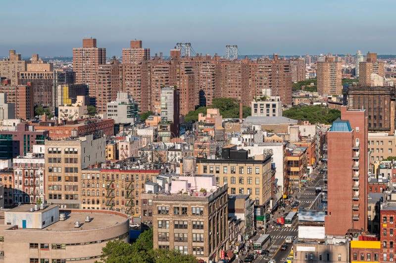 Lower East Side Skyline - New York City Stock Photo - Image of ...