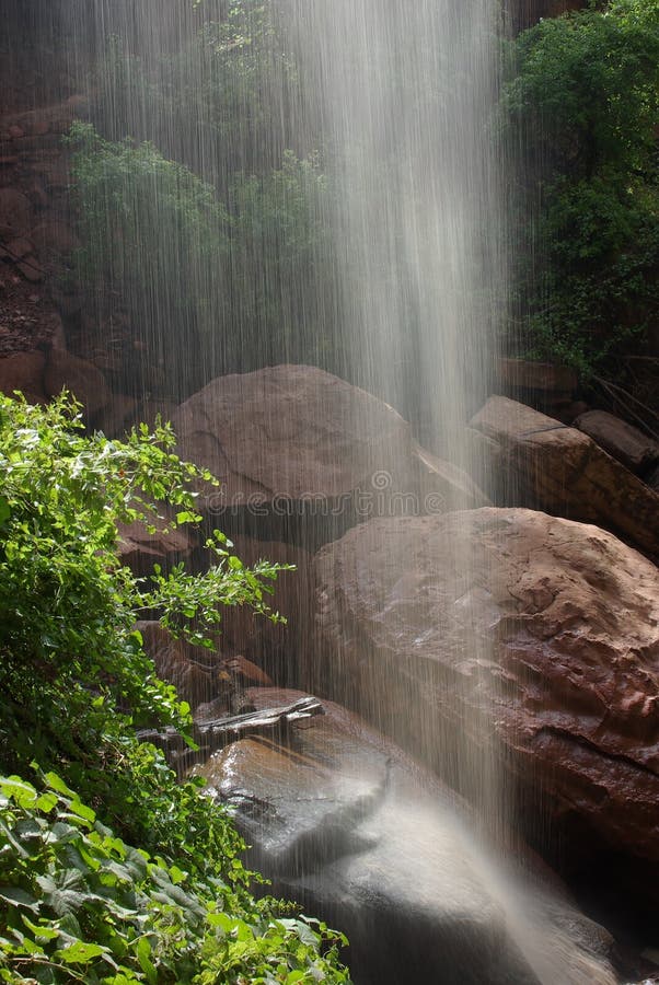 Lower Emerald Falls stock image. Image of lower, pools - 26565477