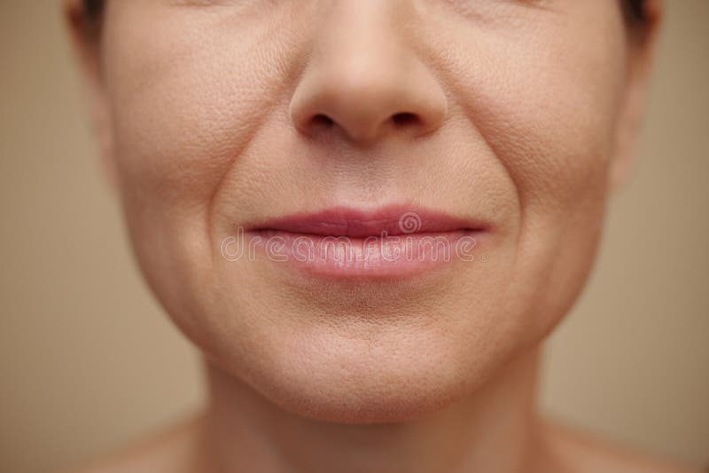 Lower Face Part stock image. Image of moisturizer, skin - 276710847