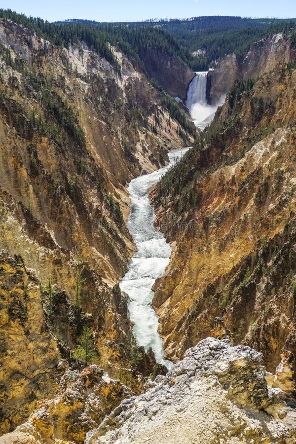 Yellowstone River Valley, Yellowstone National Park Stock Image - Image ...