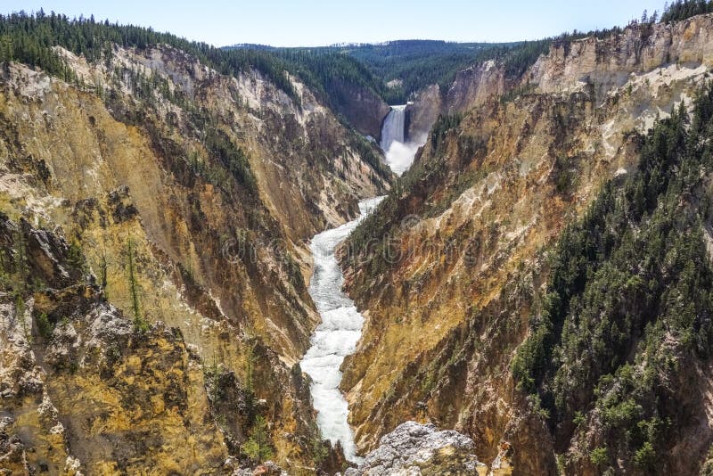 Lower Fall and River Viewed from Artist Point, Grand Canyon of ...