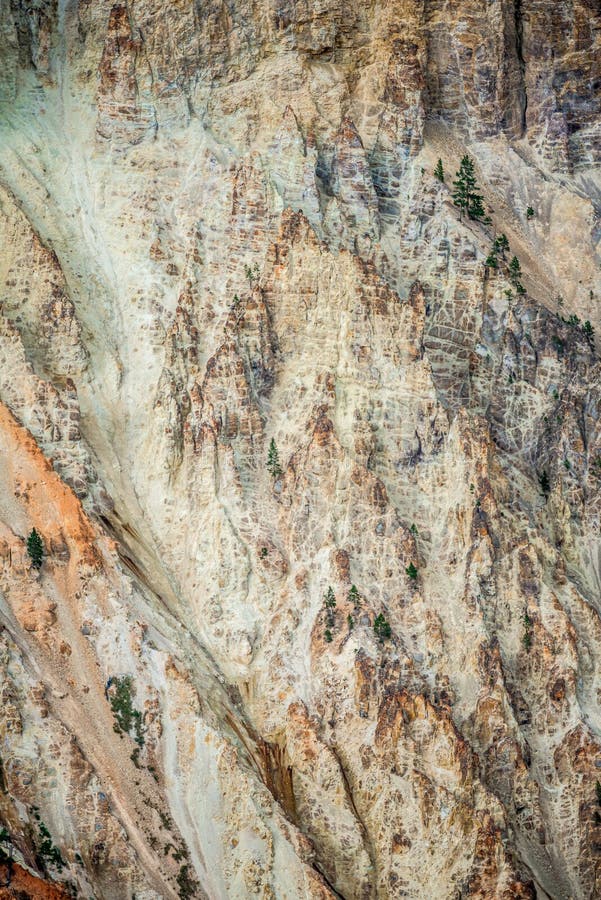 Lower Falls of the Yellowstone from Artist Point Stock Photo - Image of ...