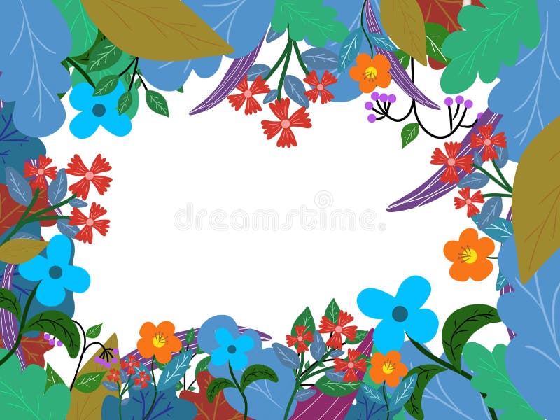 Lower Frame Tropical Plants Stock Image - Image of plants, tropical ...