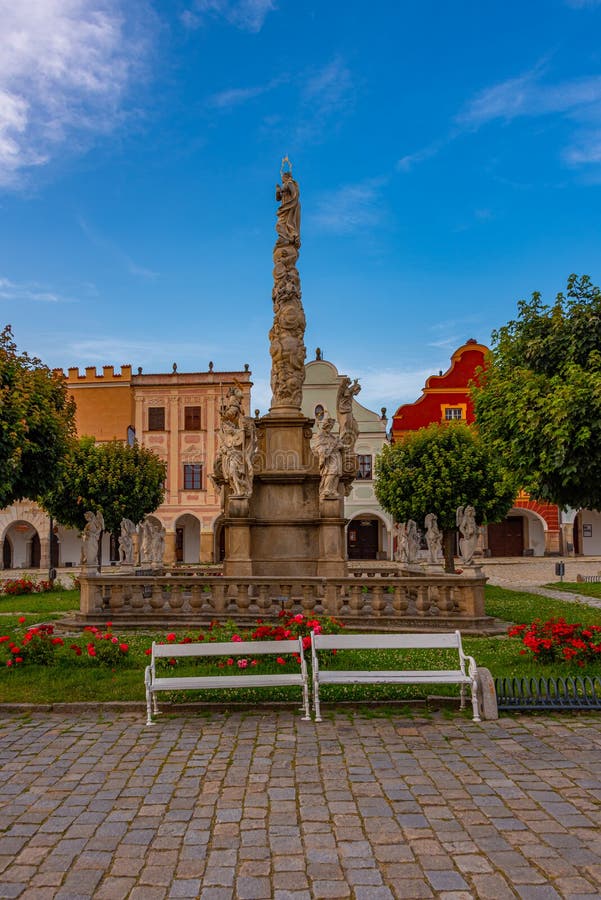 Lower Gate at Telc in Czech Republic Stock Photo - Image of colorful ...