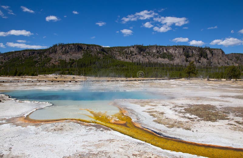 Lower geyser basin stock image. Image of mineral, outdoors - 236642871