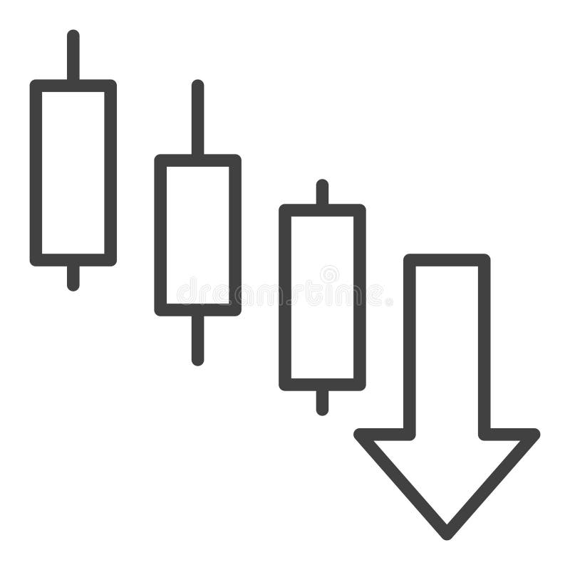Lower Highs and Lower Lows Vector Trading Thin Line Icon or Design ...