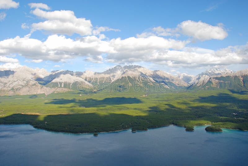 Lower Lake stock photo. Image of park, lake, bird, rockies - 7199968