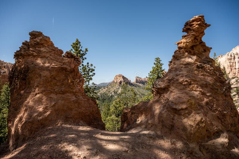 Lower Lookout from Swamp Canyon Trail Looking East Stock Image - Image ...