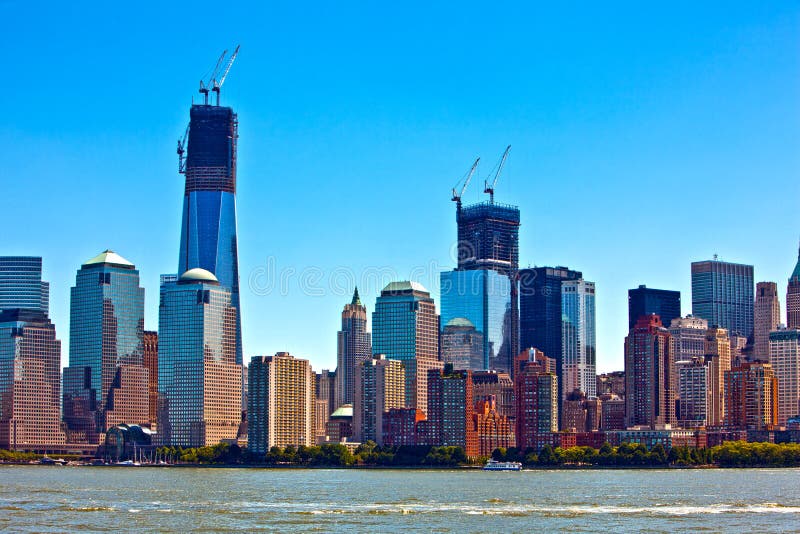 Lower Manhattan stock photo. Image of center, business - 26694714