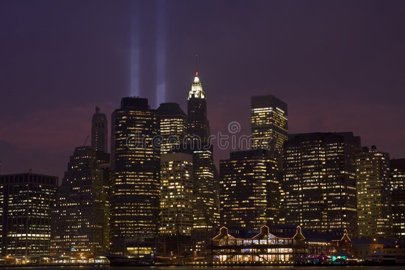 Manhattan skyline stock image. Image of lights, soho, building - 3074401