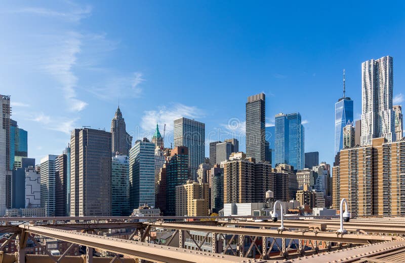 Lower Manhattan Architecture in New York City Stock Image - Image of ...