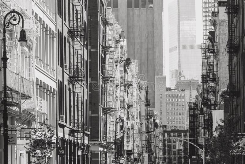 A View of SOHO and Downtown Manhattan Stock Image - Image of visitors ...