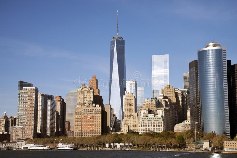 Lower Manhattan, NY editorial stock photo. Image of island - 47622053