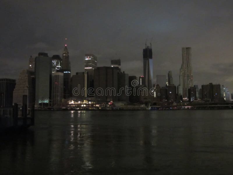 Lower Manhattan without Power Editorial Photo - Image of havoc ...