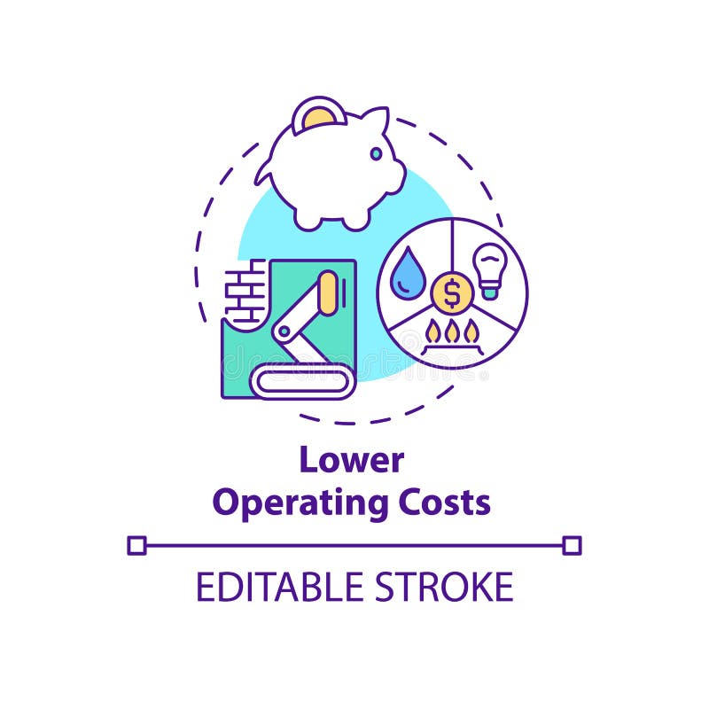 Lower Operating Costs Concept Icon Stock Vector - Illustration of ... Lower Operating Costs Concept Icon Stock Vector - Illustration of ...