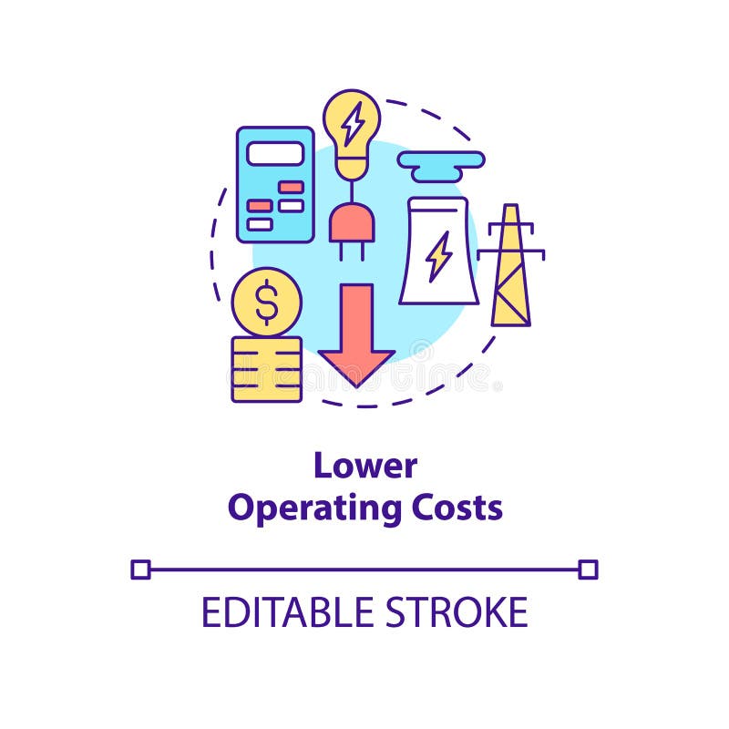 Lower Operating Costs Concept Icon Stock Vector - Illustration of ... Lower Operating Costs Concept Icon Stock Vector - Illustration of ...