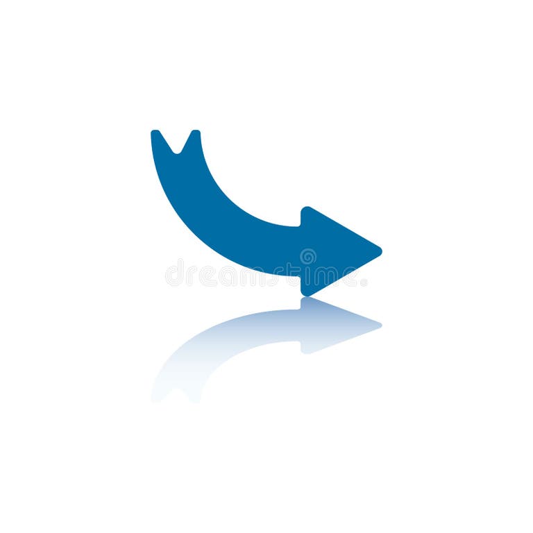 Lower Right Arrow stock vector. Illustration of shape - 8684131