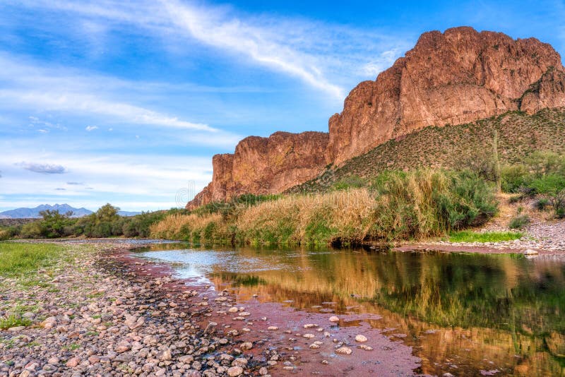 Lower Salt River, Mesa stock image. Image of mountain - 144945249