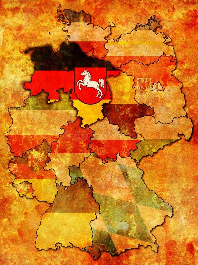 German provinces(states) stock illustration. Illustration of germany ...