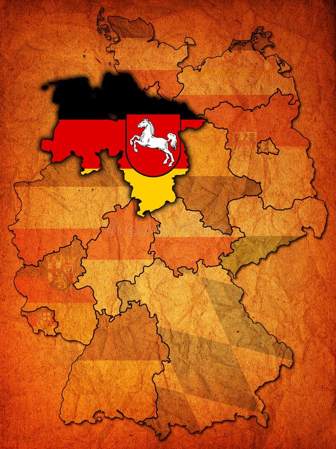 German provinces(states stock illustration. Illustration of flag ...