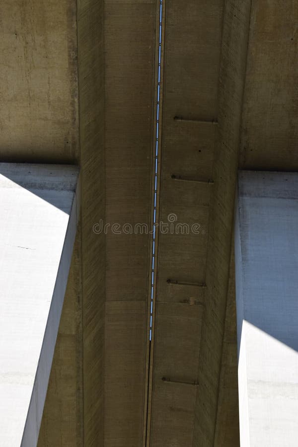 Lower Side of an Autobahn Bridge in Germany Stock Photo - Image of ...