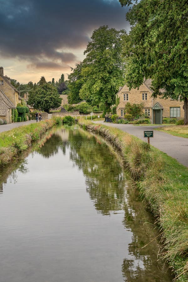 Lower Slaughter stock image. Image of gloucestershire - 193736533