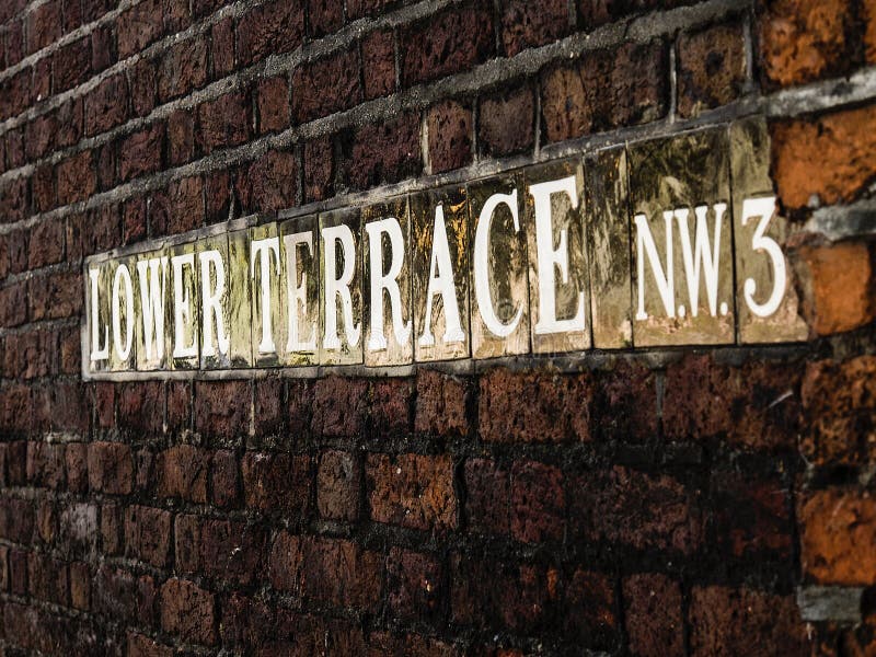 Lower Terrace Signage On Brick Wall Picture. Image: 109925954