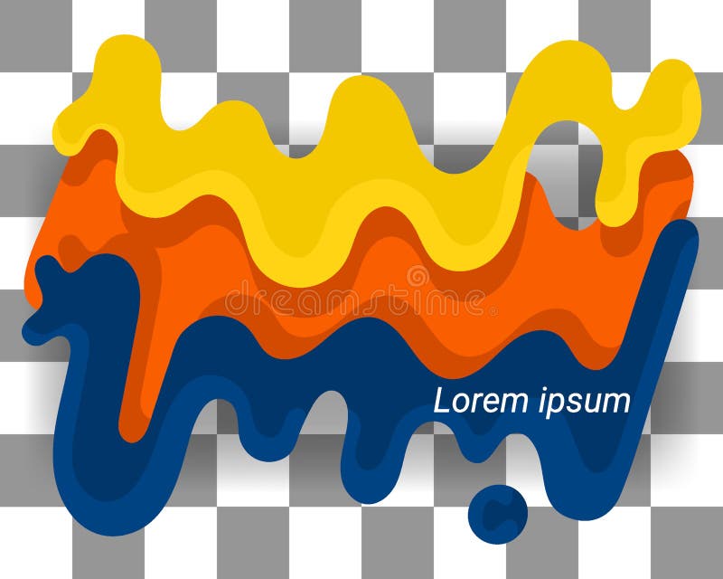 Lower Third Banner Template User Interface Abstract Fluid Stack Stock ...