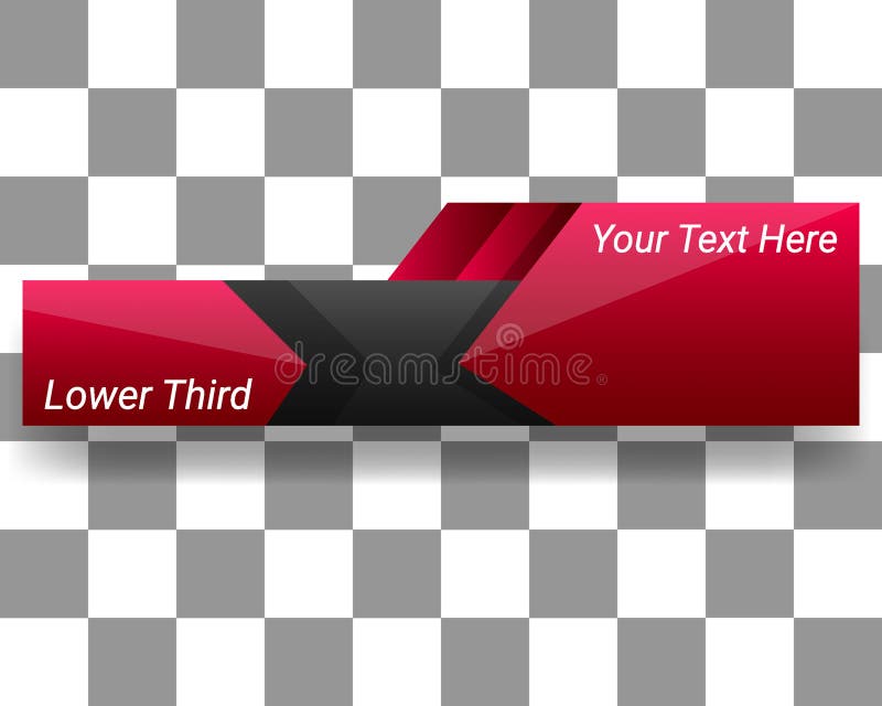 Lower Third Banner Template User Interface Abstract Fluid Stack Stock ...