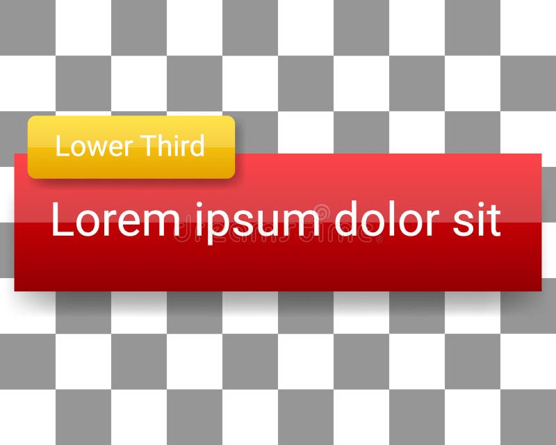 Lower Third Banner Template User Interface Abstract Fluid Stack Stock ...