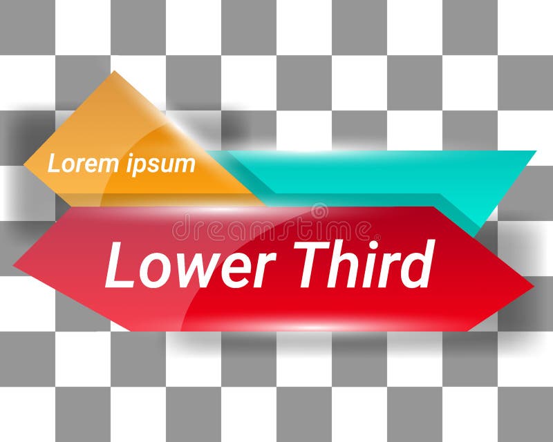 Lower Third Banner Template User Interface Abstract Fluid Stack Stock ...