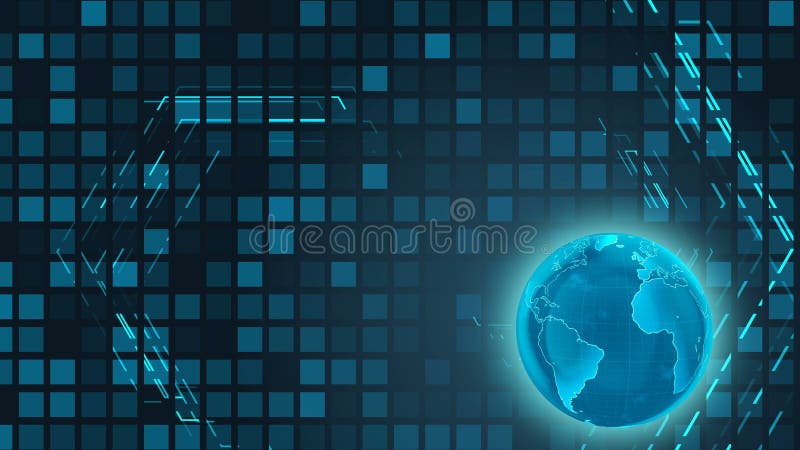 Lower Third Business Background for User Text, Modern Blue Back ...