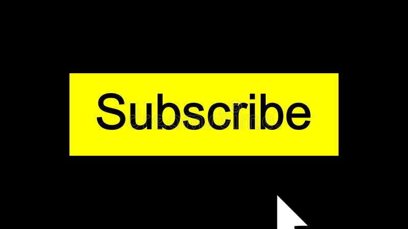 Rectangular Subscribe Button Animation, Green and White Stock Video ...