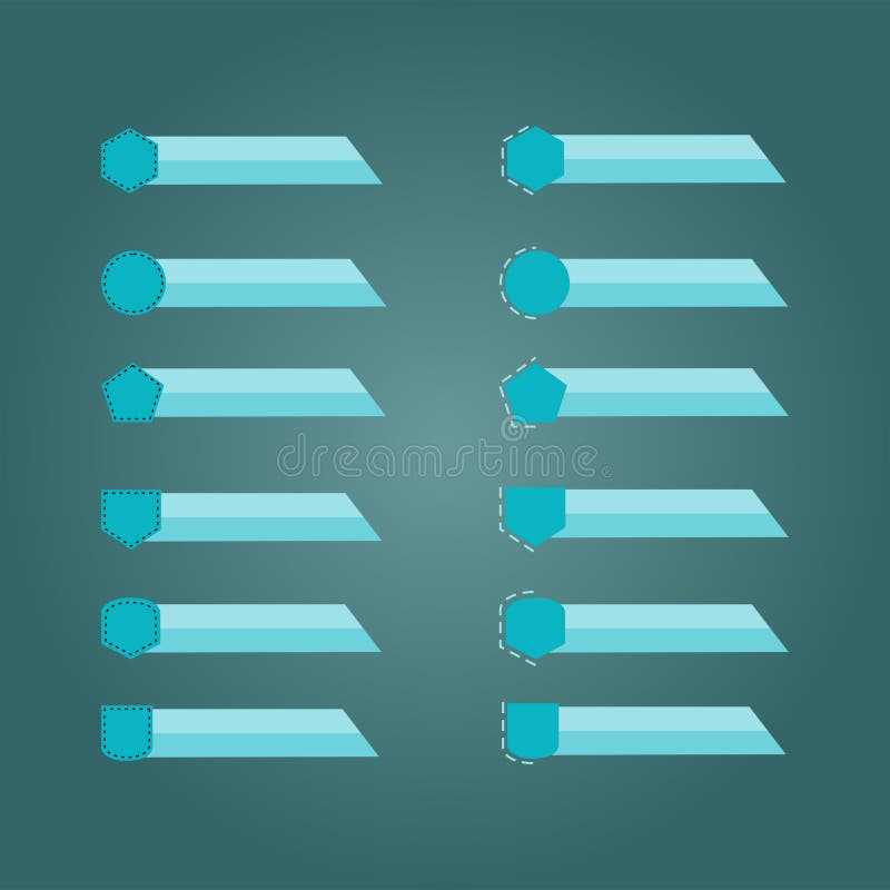 Lower Third Element Collection Stock Vector - Illustration of design ...