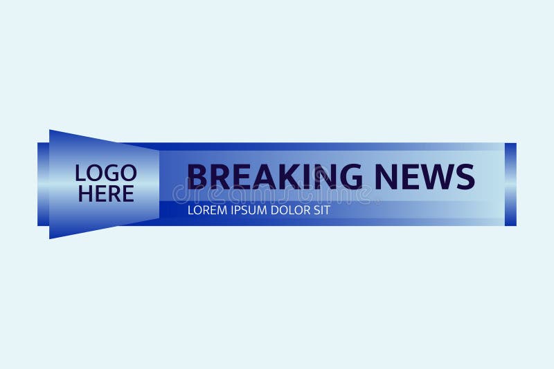 Lower Third or News Bar Design Template Stock Illustration ...