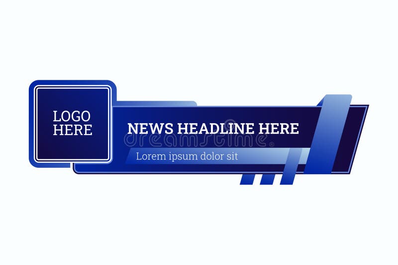 Lower Third or News Bar Design Template Stock Illustration ...