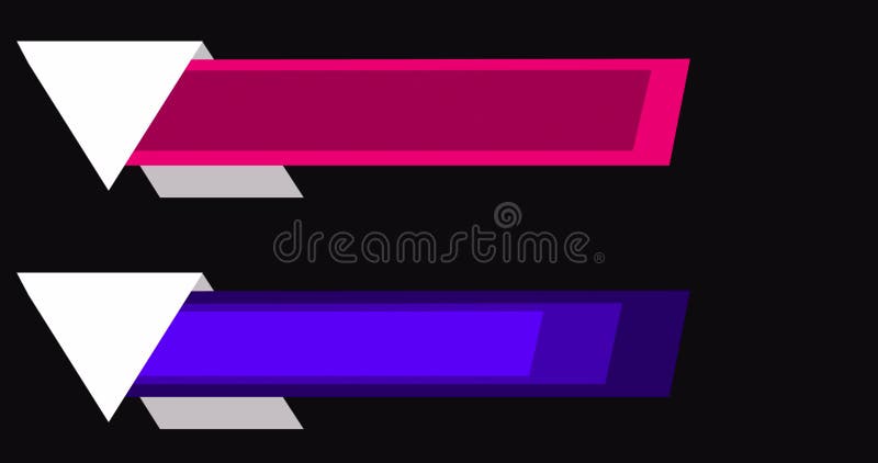 Lower Third-pack Animation in Cool Different Colors 4k - Alpha Channel ...