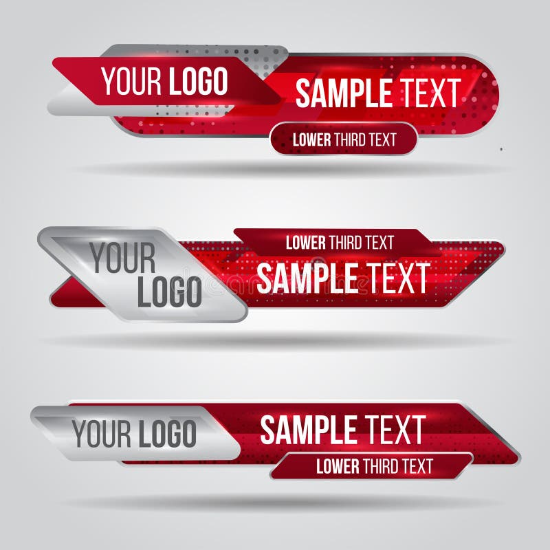 Lower Third Red Stock Illustrations – 1,086 Lower Third Red Stock ...